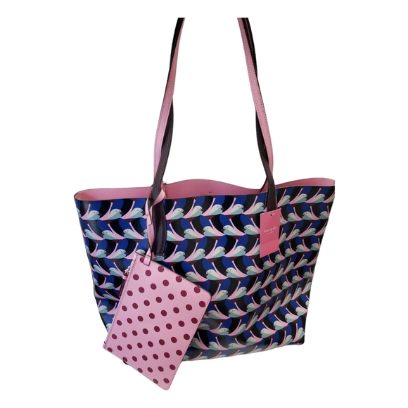 kate spade | Bags | Kate Spade Reversible W Large Arch Love Birds ...